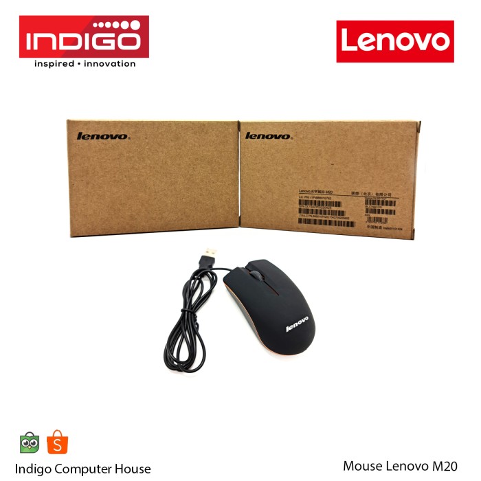 Jual Mouse Lenovo M20 Optical USB | Shopee Indonesia