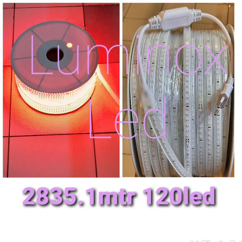 Jual selang led merah 2835 outdoor 120led / strip light drop ceiling ...