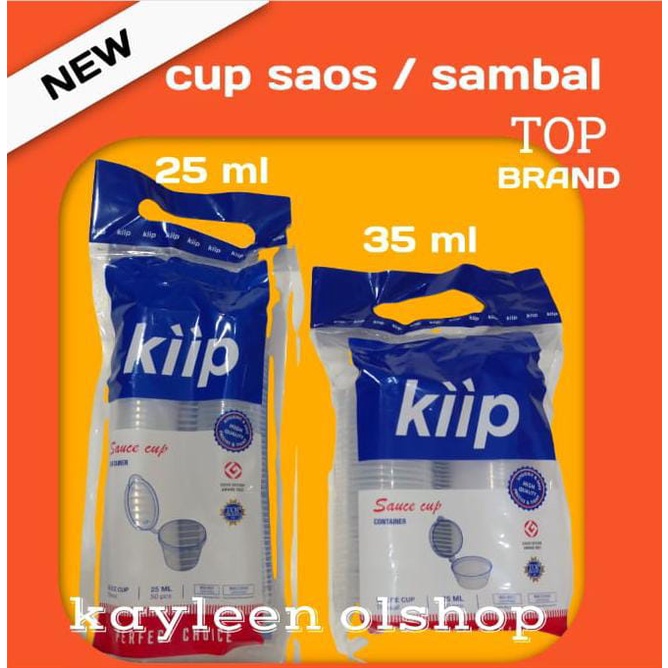 Jual Tempat saos 25ml ,35ml plastik thinwall cup sambal container saus ...