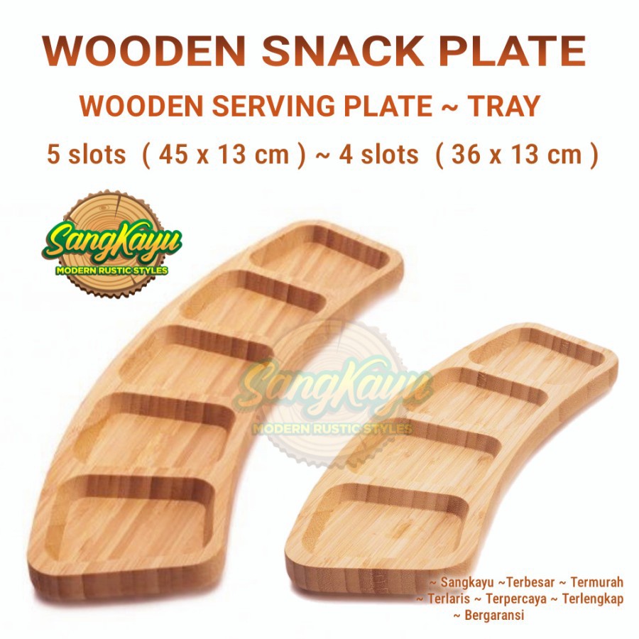 Jual SangKayu Nampan Piring Saji Wooden Serving Plate Piring Snack ...