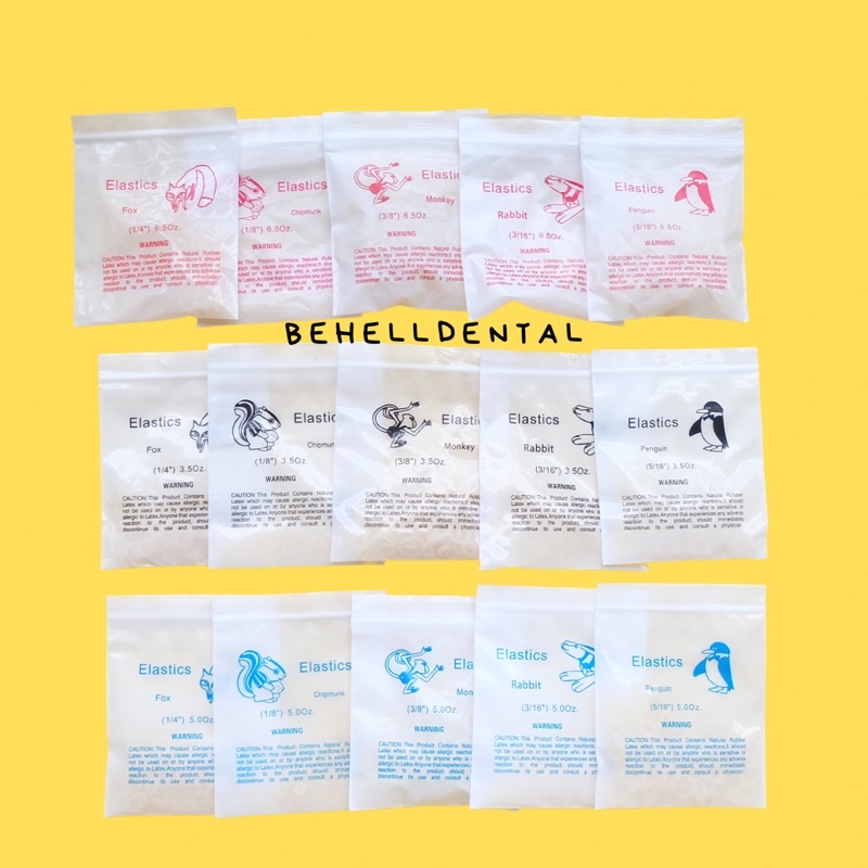 Jual DENTAL KARET BEHEL GIGI ELASTIS / Rubber Band Elastic Untuk ...