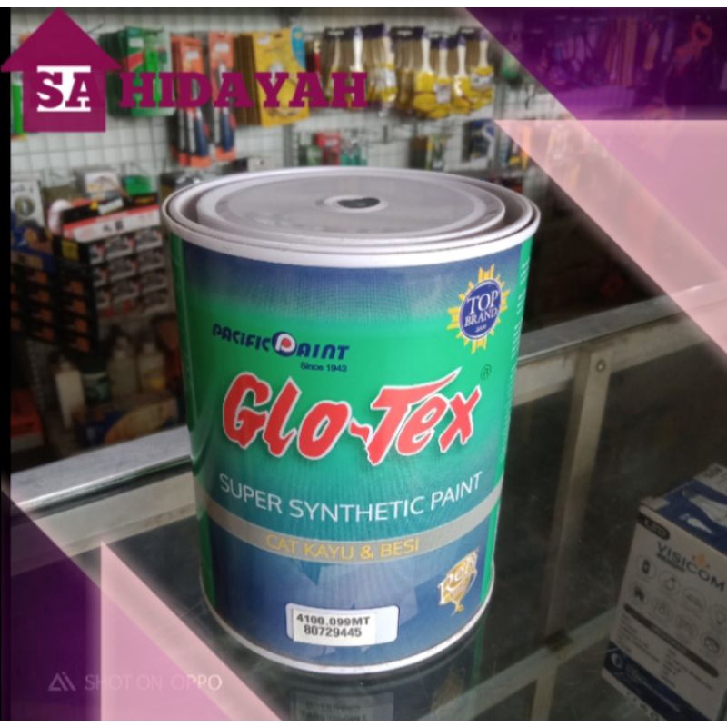 Jual GLOTEX SUPER SINTETIK HITAM CAT KAYU & BESI HITAM DOP DULL 1 kg | Shopee Indonesia