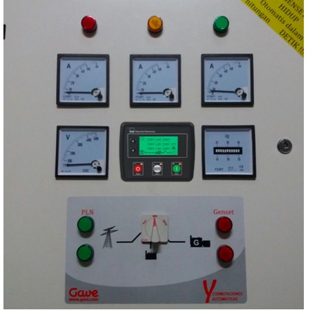 Jual Panel Genset ATS AMF 33 kVA 3phase DSE 4520 with metering | Shopee ...