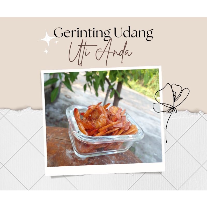Jual Gerinting Udang / Udang Kering Uti Anda 100 gram | Shopee Indonesia