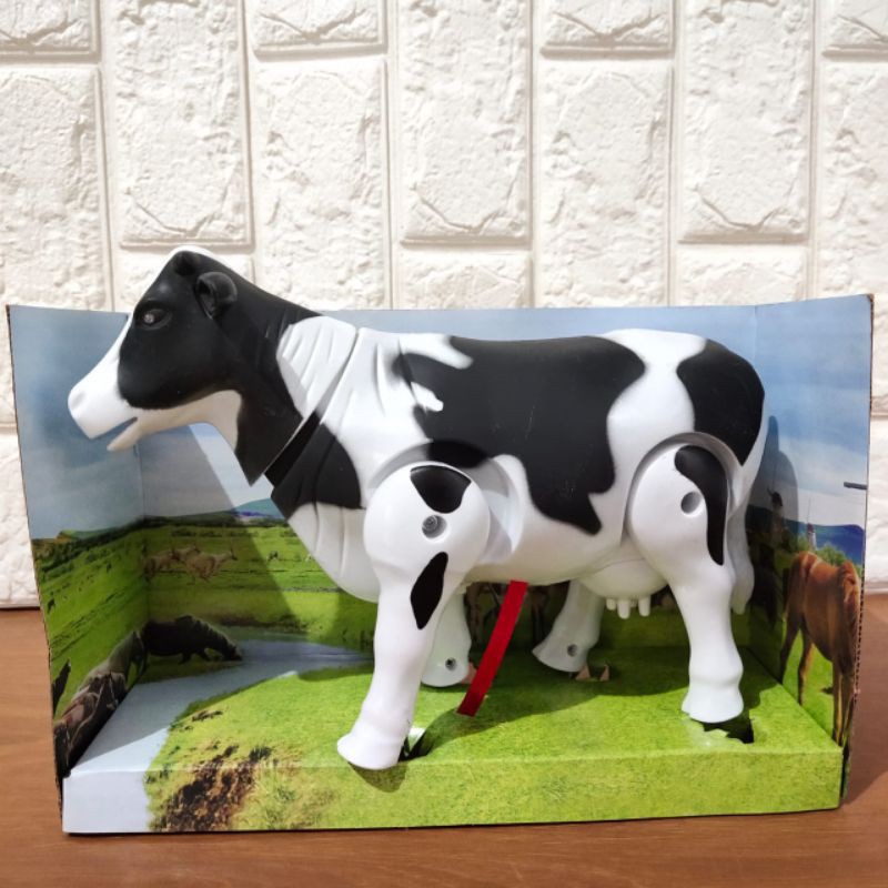 Jual Mainan Robot Sapi Perah Edukasi Berjalan Bersuara | Shopee Indonesia