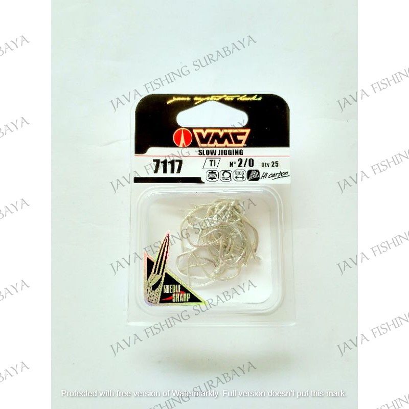 Jual Hook Mata Kail VMC Slow Jigging 7117 TI No. 1 - 5/0 (ISI 25Biji) | Shopee Indonesia