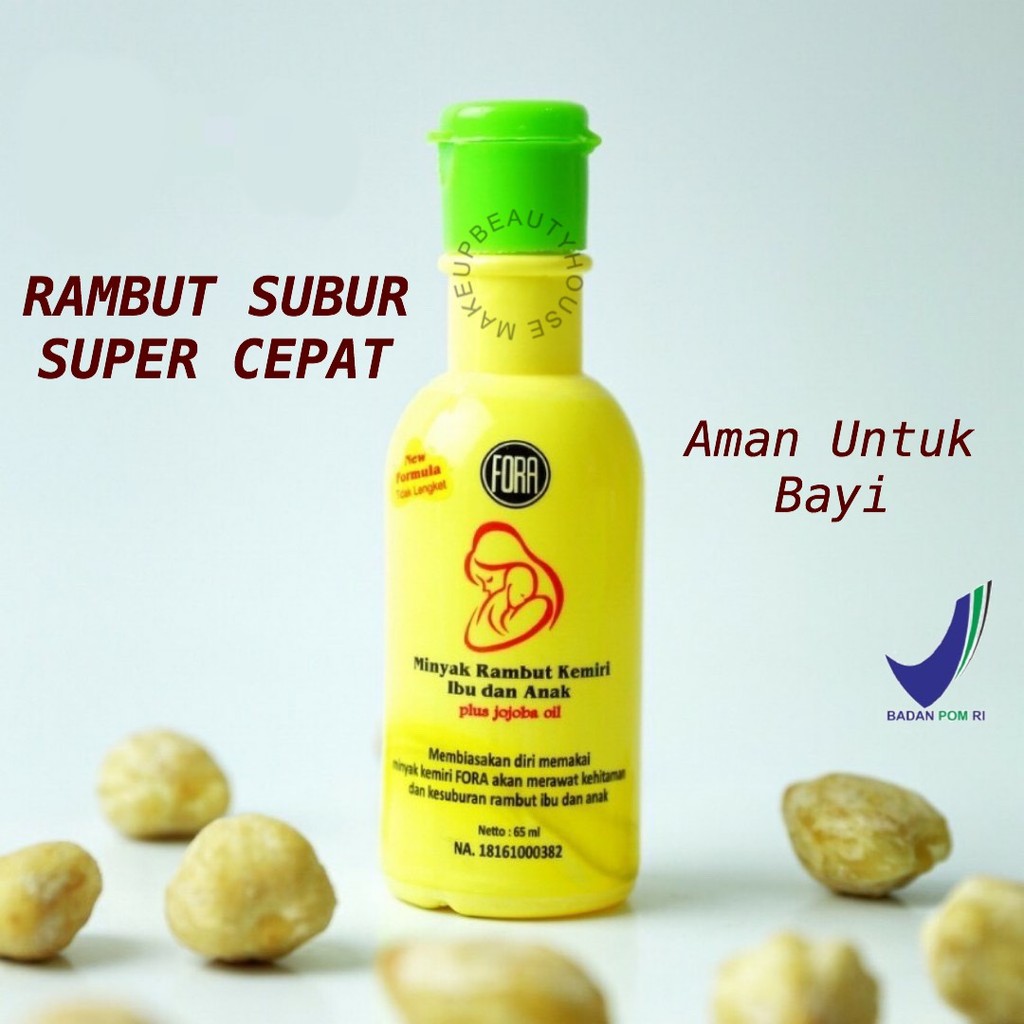 Jual FORA Minyak Kemiri + Jojoba Oil 65mL (minyak rambut ibu dan anak ...