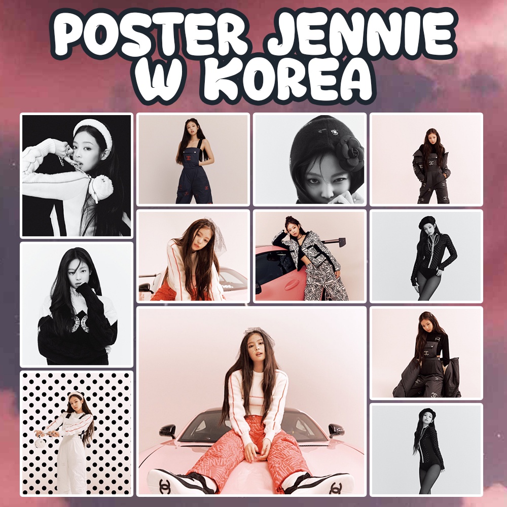 Jual Poster BLACKPINK JENNIE W KOREA | Poster Kpop A4 A5 A6 Murah Murah ...