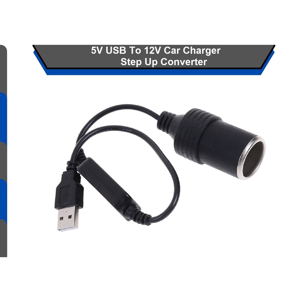 Jual Kabel USB To Car Charger Soket Steker Mobil 5V To 12V StepUp ...