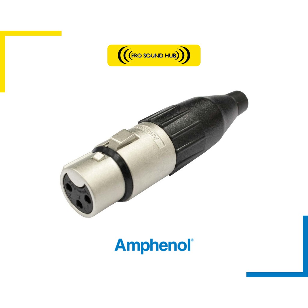 Jual Amphenol AC3F PT-AC3F AC3FJ XLR Female Canon Cewek 3 Pin Connector ...