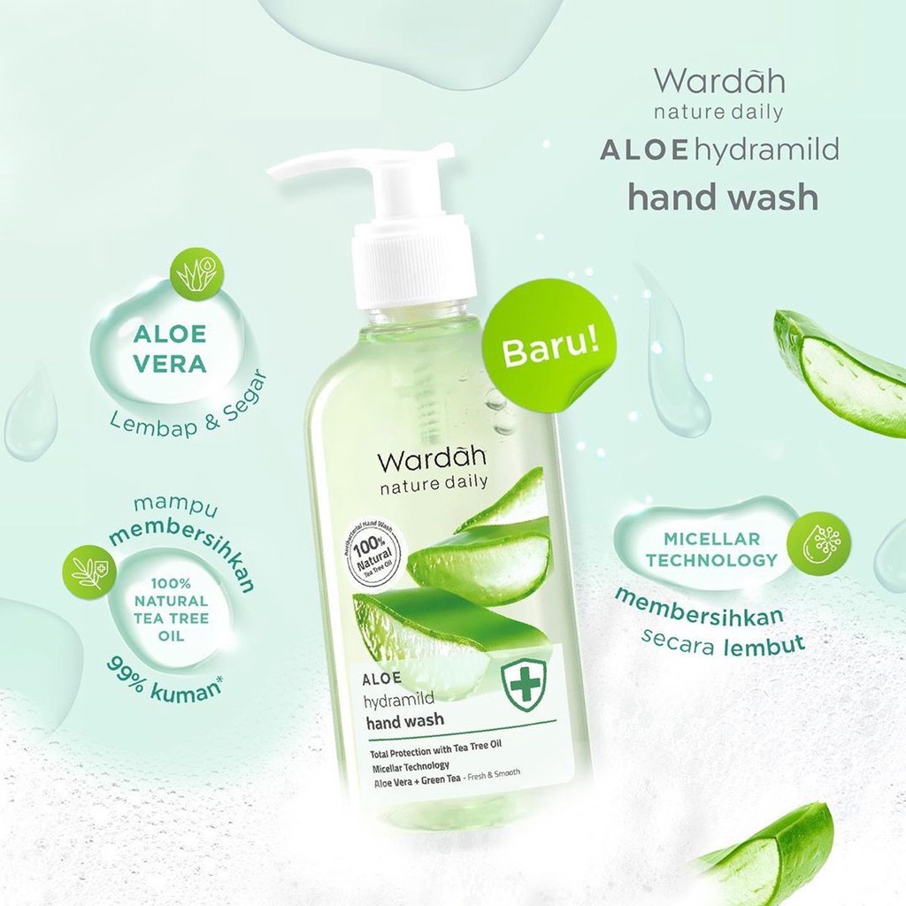 Jual WARDAH NATURE DAILY ALOE HYDRAMILD HAND WASH 250 | Shopee Indonesia
