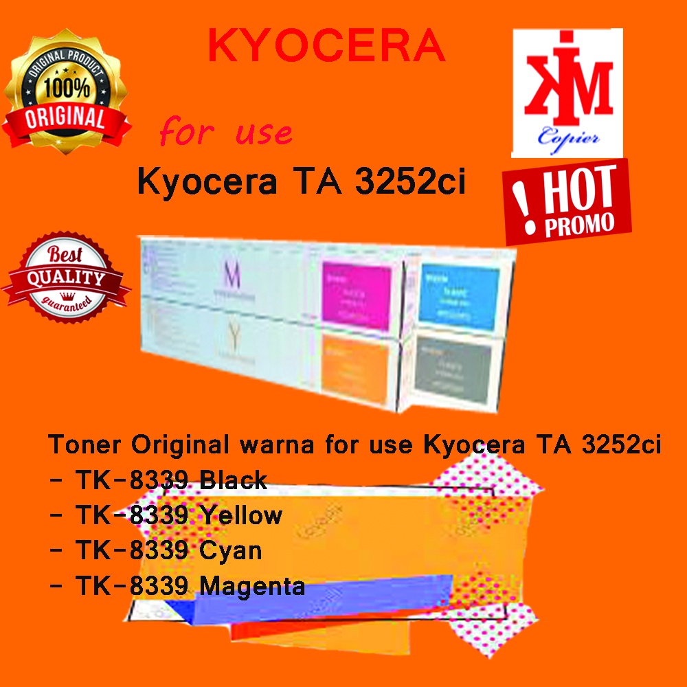 Jual Toner original Kyocera TA 3252/3253ci ( tk-8339 ) 1 set ( CMYK ...