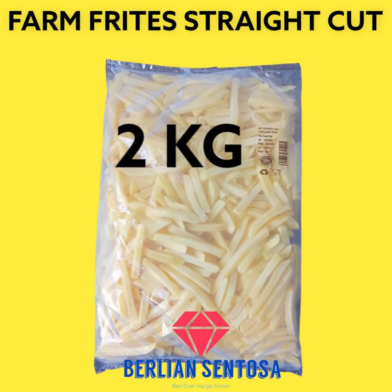 Jual kentang farmfrites straight cut 2kg farm frites | Shopee Indonesia