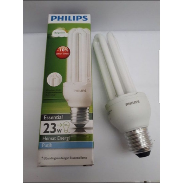 Jual Lampu Philips Essential 23W 23 Watt Putih/ Lampu Phillips White ...