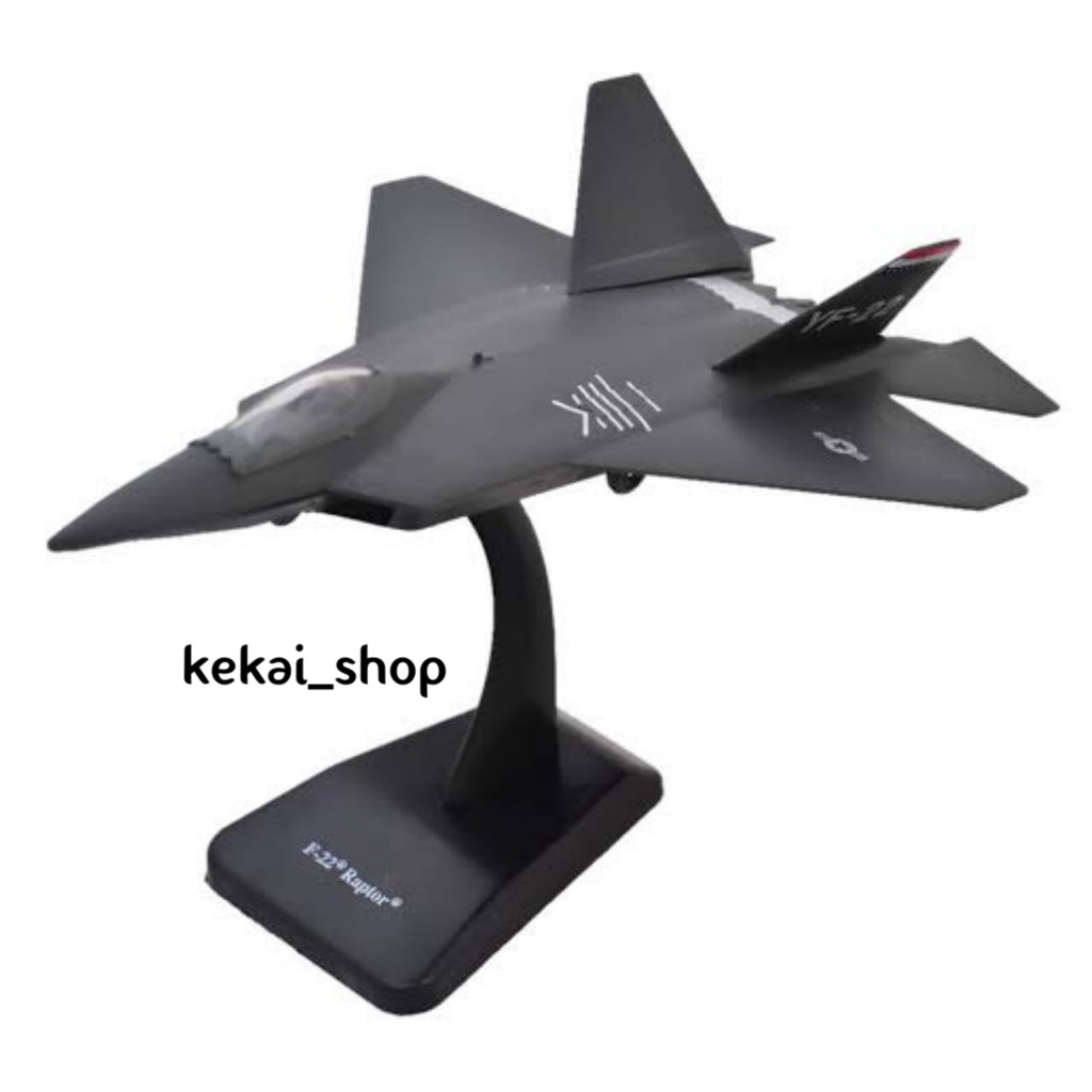 Jual Pesawat Perang NewRay F-22 F22 Raptor Sky Pilot New Ray Skala 1/72 ...