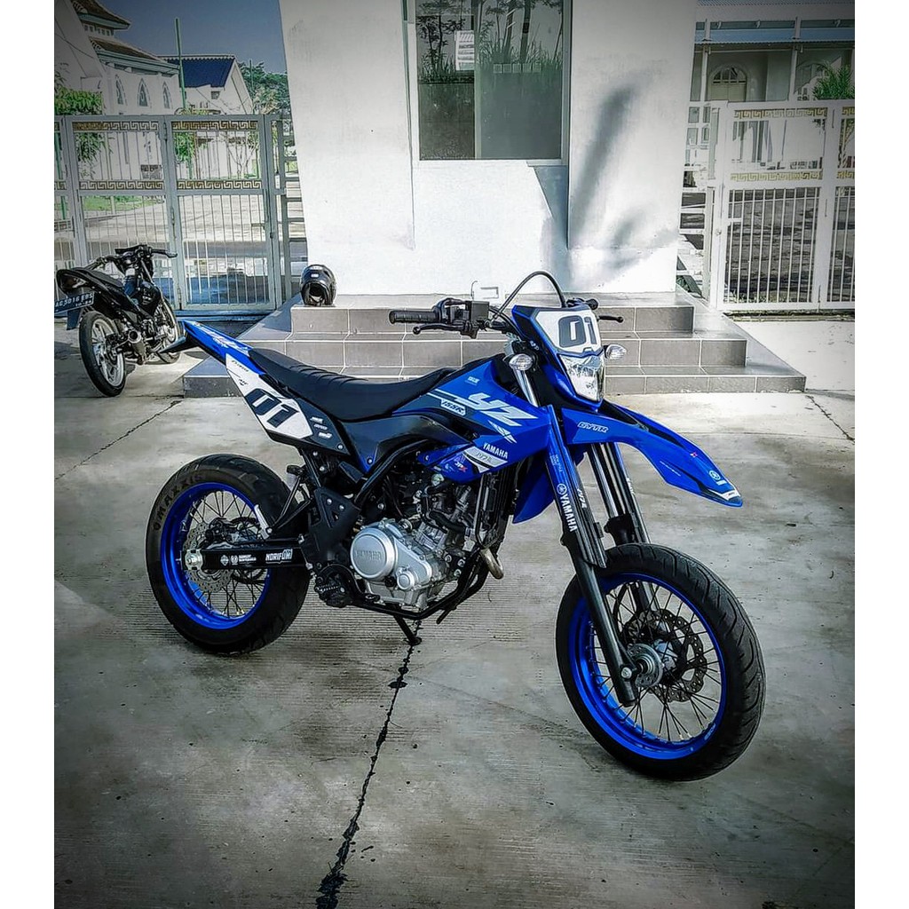 Jual decal wr 155 biru full body custom Glossy/doff | Shopee Indonesia
