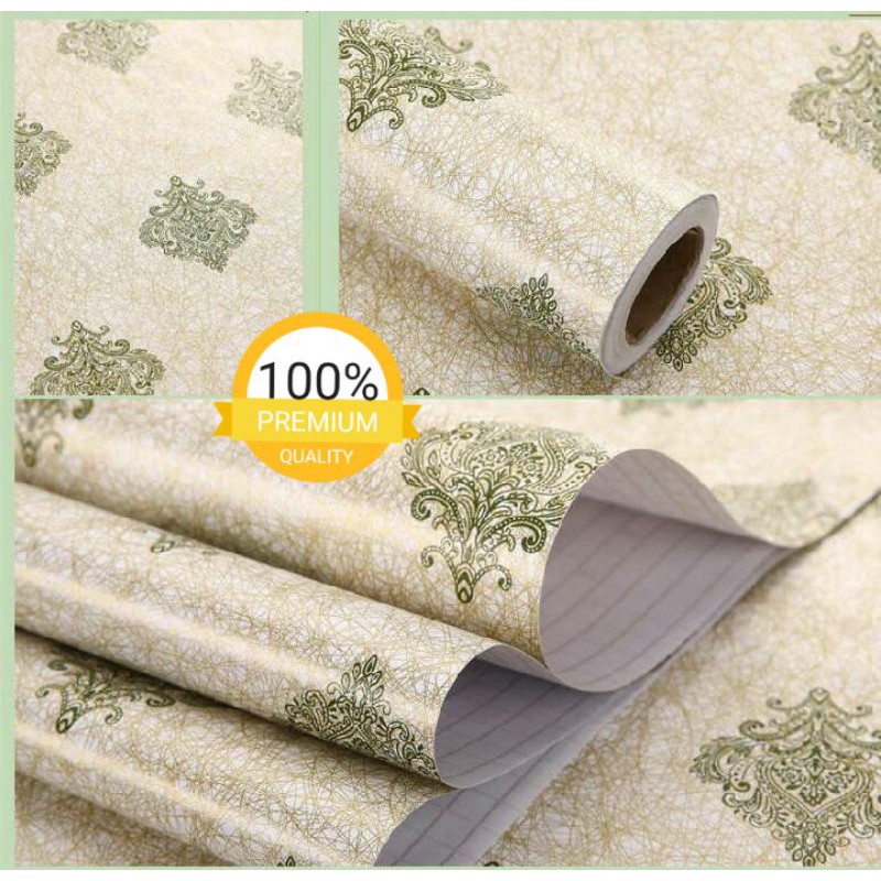 Jual Wallpaper Sticker Dinding Batik Wayang Hijau 10m x 45cm | Shopee Indonesia