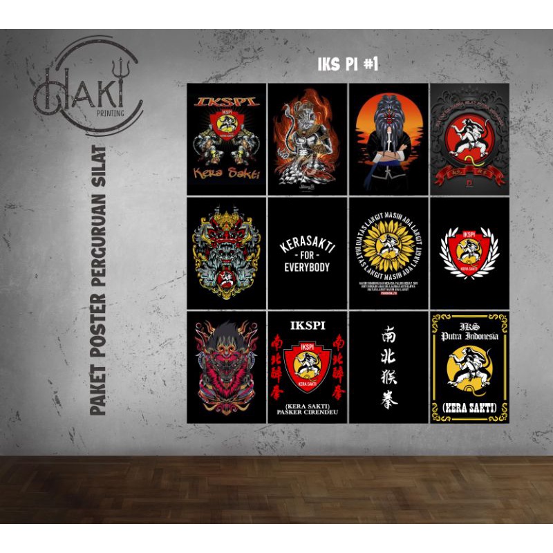 Jual (Isi 12 pcs) PAKET POSTER PERGURUAN PENCAKSILAT IKS PI | Shopee ...