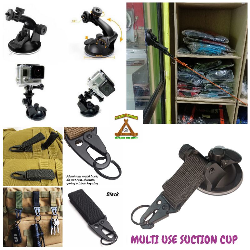 Jual Multi Use Suction Cup 3in1 For Flysheet Go Pro Hanger Outdoor ...