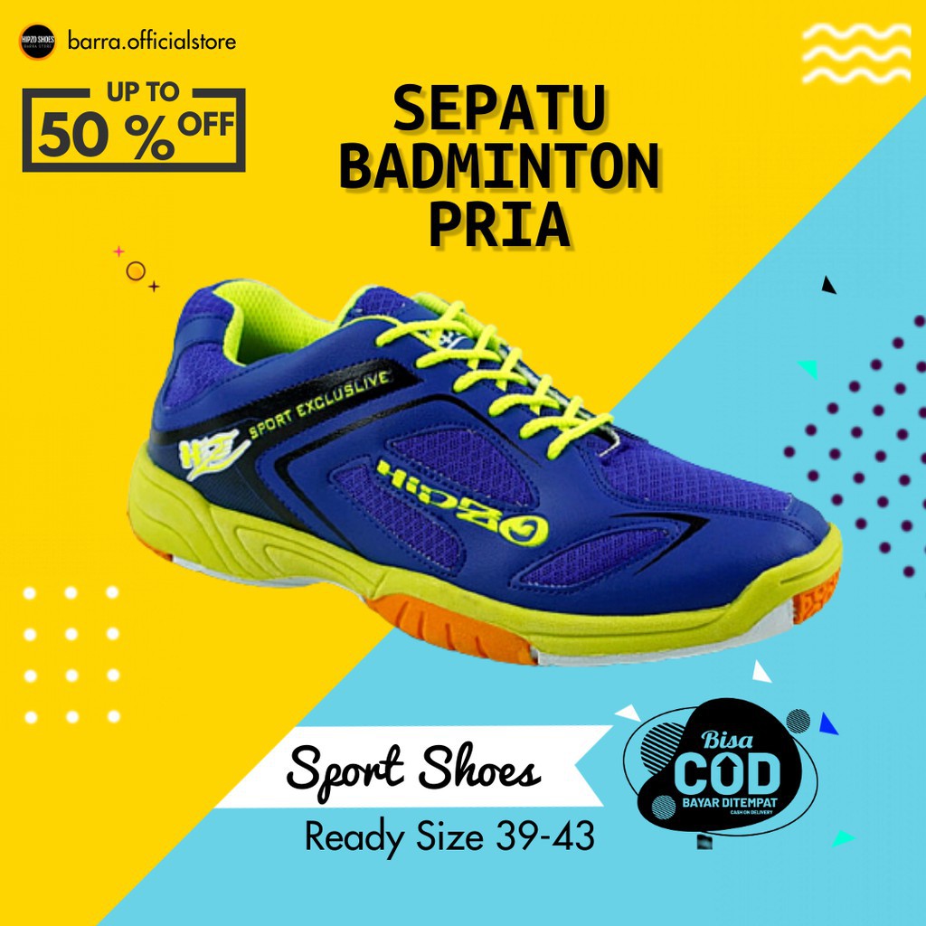 Jual COD Sepatu Sneakers Sport Olahraga Badminton Pria Cowok Laki Laki ...