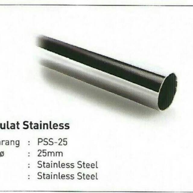 Jual Pipa Bulat 1" Stainless Steell Panjang 3 meter n 1 meter | Shopee ...