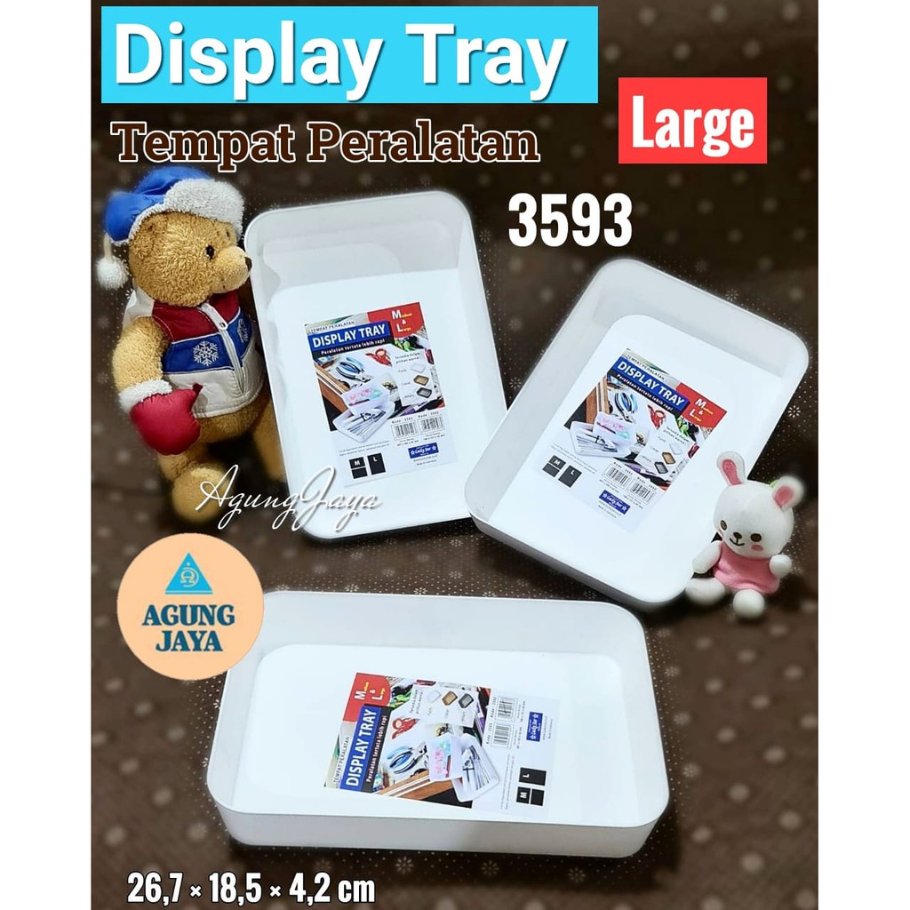 Jual DISPLAY TRAY (L) 3593 PUTIH / NAMPAN SEGI TEMPAT PERALATAN ...