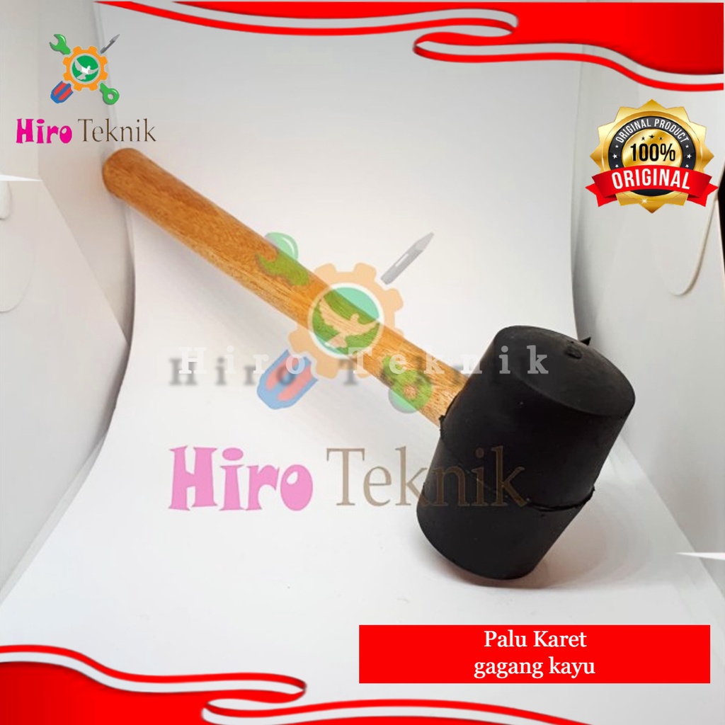Jual PALU KARET GAGANG KAYU UKURAN 8OZ , 12 OZ & 16 OZ PALU KERAMIK ...