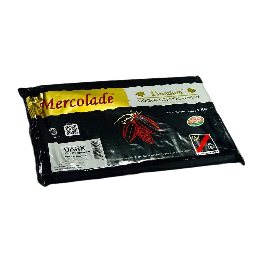 Jual MERCOLADE COMPOUND DARK 1KG (COKLAT BATANG) | Shopee Indonesia