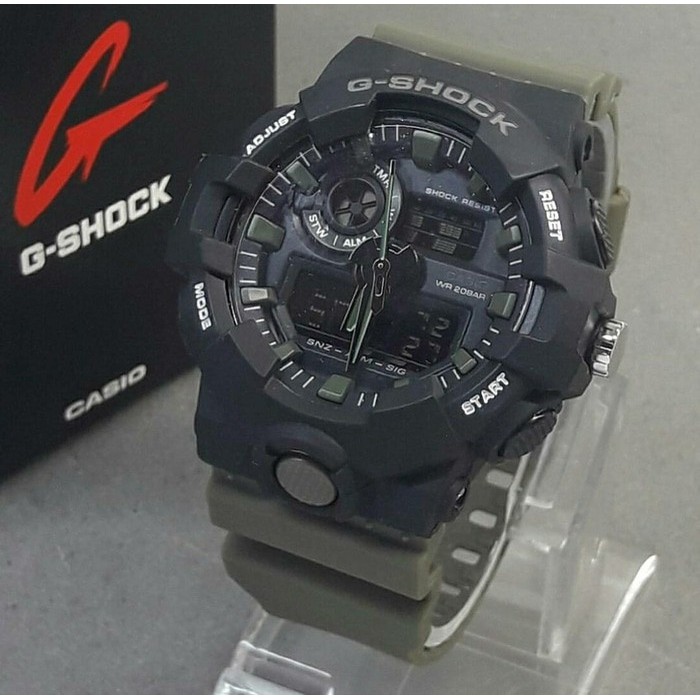 Jual TERMURAH G SHOCK GA 700 GSHOCK GA700 BINTANG HIJAU ARMY Hijau Tua ...
