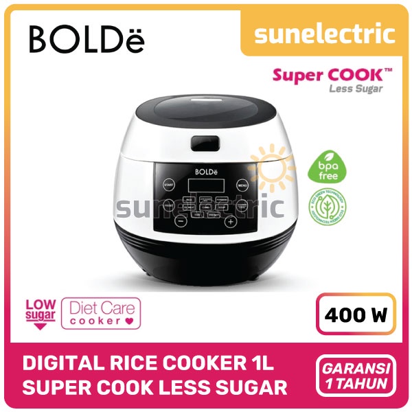 Jual BOLDe Super Cook Less Sugar Rice Cooker / Magic Com 3in1 Diet ...