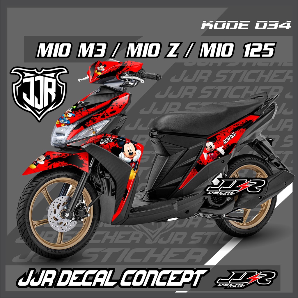 Jual Stiker decal yamaha Mio M3/Mio Z/Mio 125 Micky Mouse. sticker ...