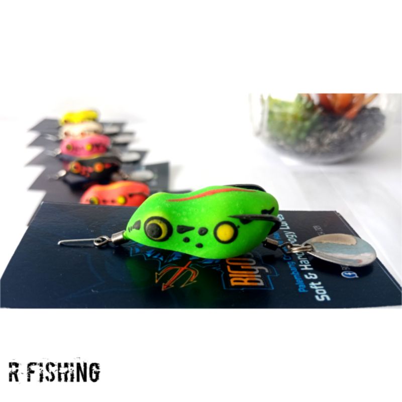 Jual SOFT FROG MINI 3,2CM BIGOS LURE || UMPAN CASTING IKAN GABUS DAN TOMAN | Shopee Indonesia