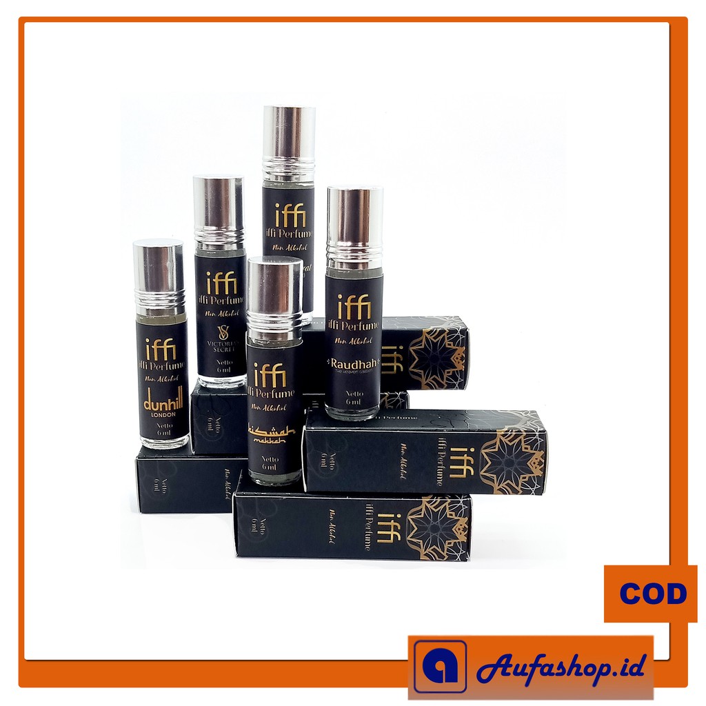 Jual Iffi Parfum Non Alkohol roll on 6 Ml Parfum Ibadah Shalat Tahan ...