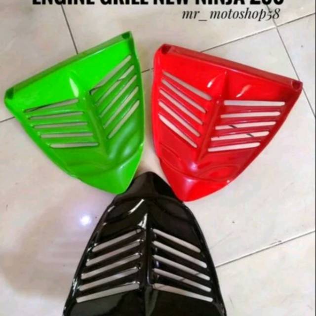 Jual paket cover radiator dan vgrill all new ninja 2018 engine grill ...