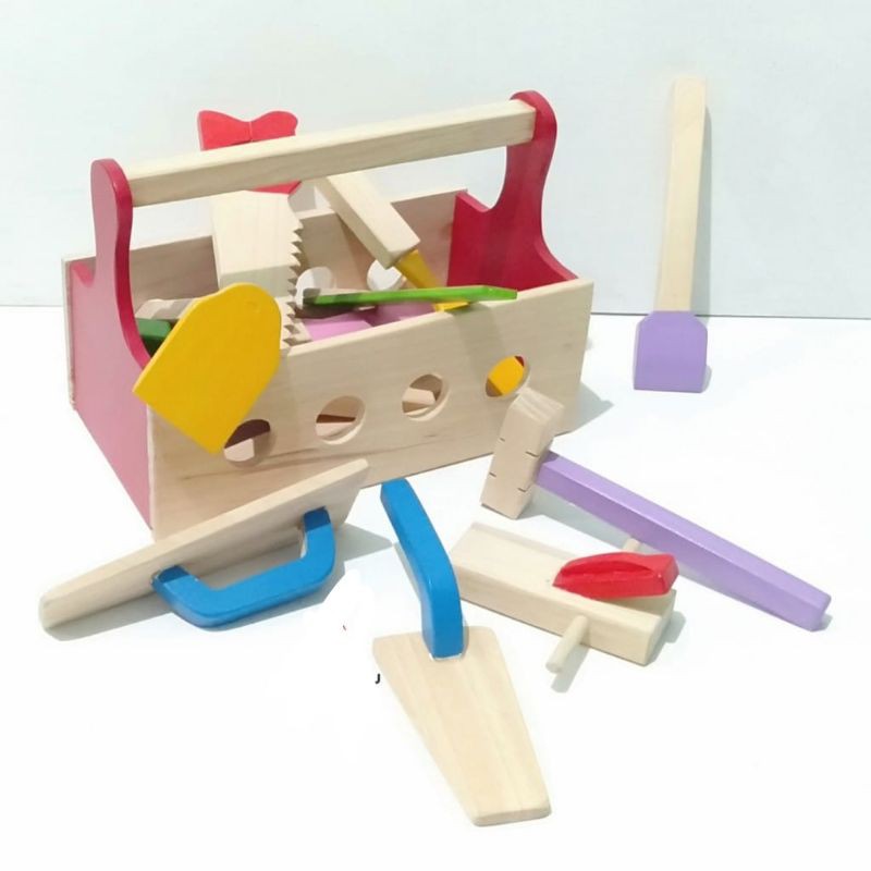 Jual Alat Pertukangan Box Kayu - Mainan Edukasi Kayu | Mainan Edukasi ...