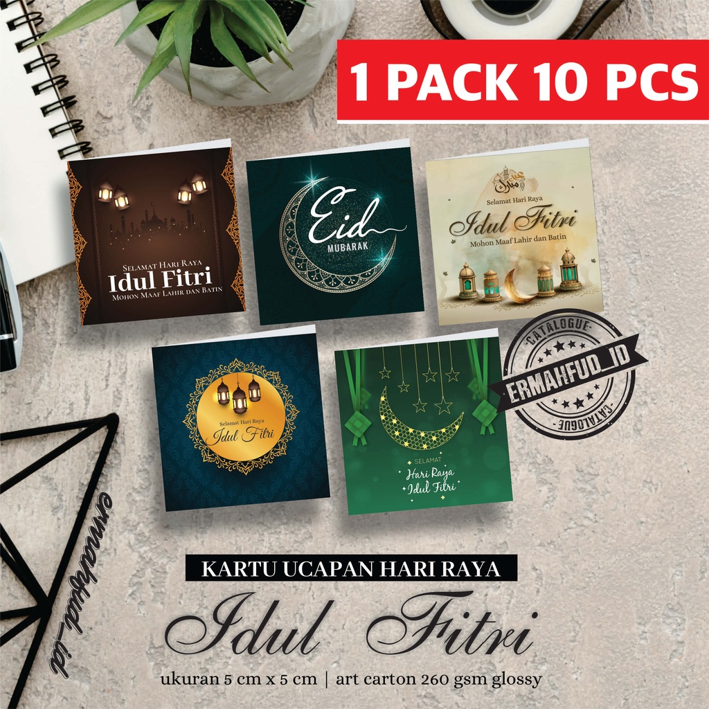 Jual Kartu ucapan lebaran idul fitri Mini Kartu ucapan parcel lebaran ...