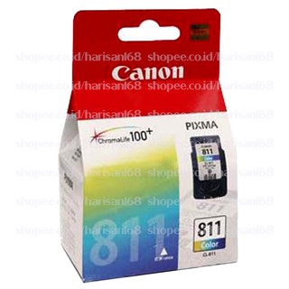 Jual Cartridge Ori Canon CL 811 ⅵ☙ Original ink Catridge CL811 Color/Colour/Warna Baru | Shopee ...