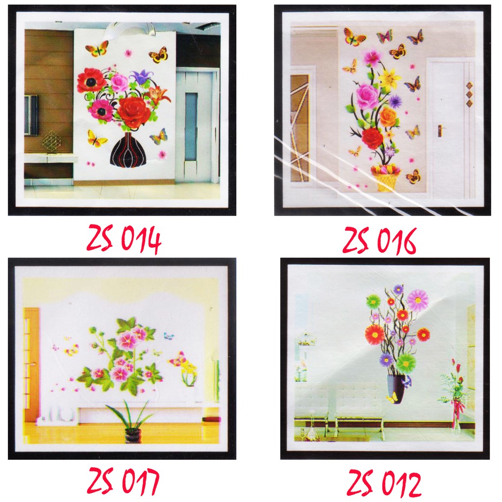 Jual TGB Sticker Tembok Dinding Kaca Dan Kayu / Wall Sticker Motif ...