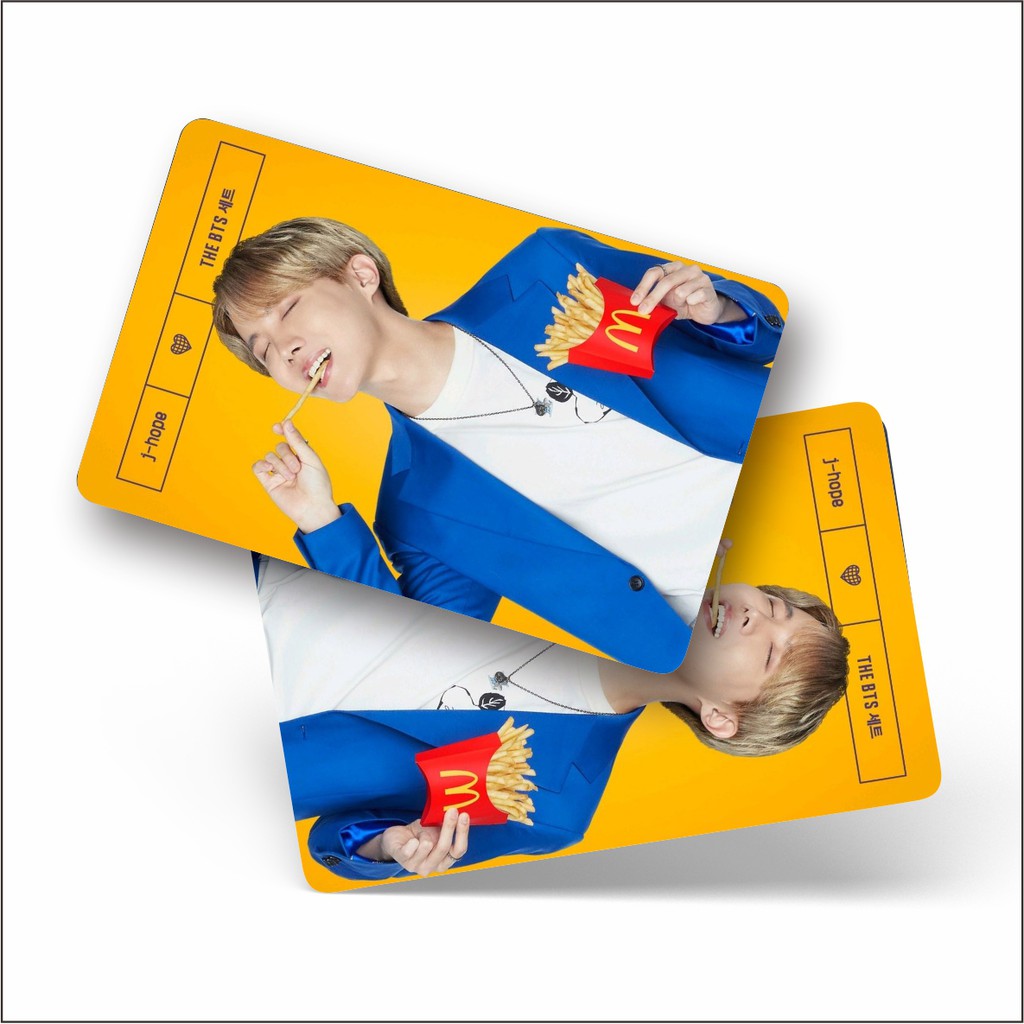Jual PHOTOCARD X STICKER BTS MEAL X MCD | Shopee Indonesia