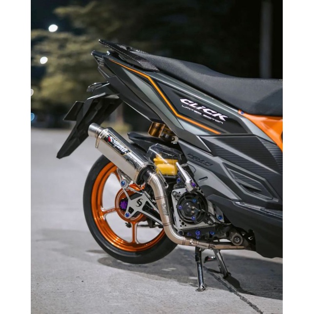 Jual KNALPOT SHIJIRO RACING TYPE NEW MT GP POWER FOR AEROX N-MAX VARIO ...