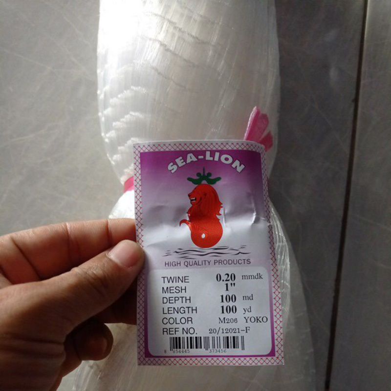 Jual Jaring ikan bahan jala 0.20 1 inchi 100md/100yds selions senar ...