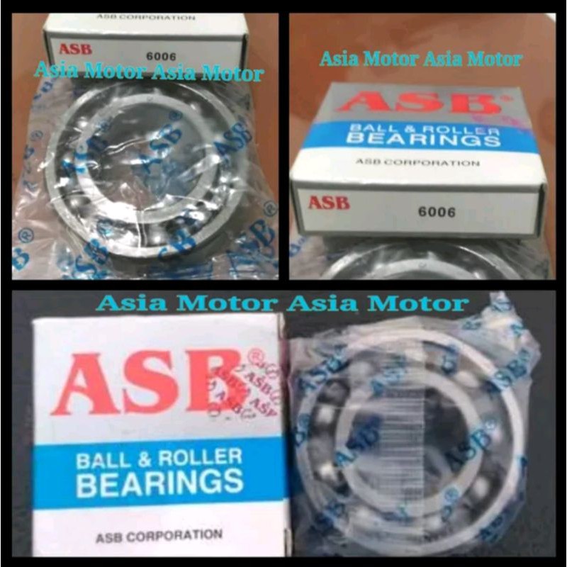 Jual Ball Bearing 6006 ASB Ukuran 30x55x13 mm Bering Laker Klaher Laher ...