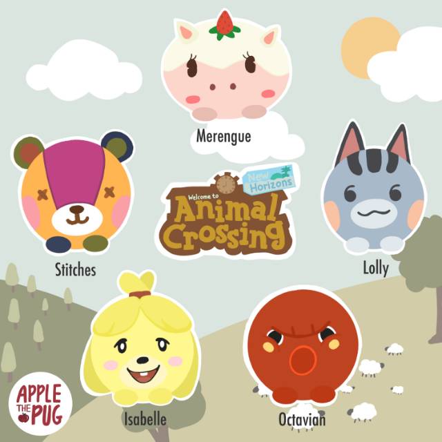Jual Animal Crossing Character Sticker | Shopee Indonesia