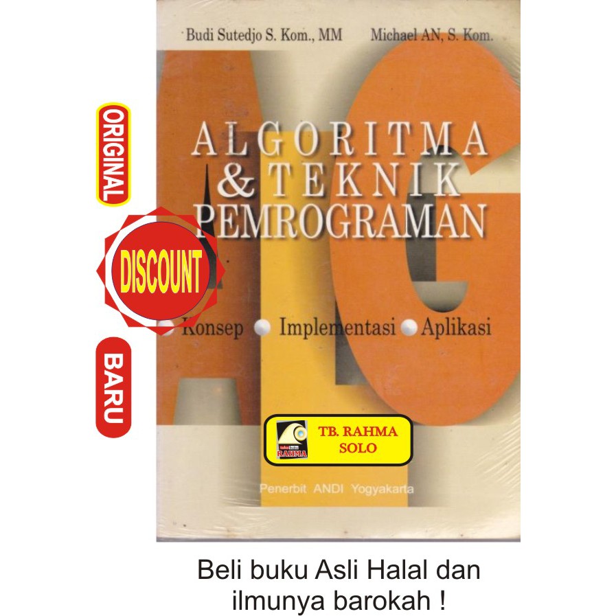 Jual ALGORITMA & TEKNIK PEMROGRAMAN Konsep. Implementasi dan Aplikasi ...