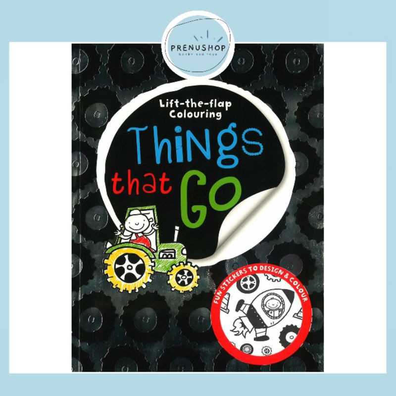 Jual Lift-the-Flap Colouring Things That Go / Activity Book / Colouring ...