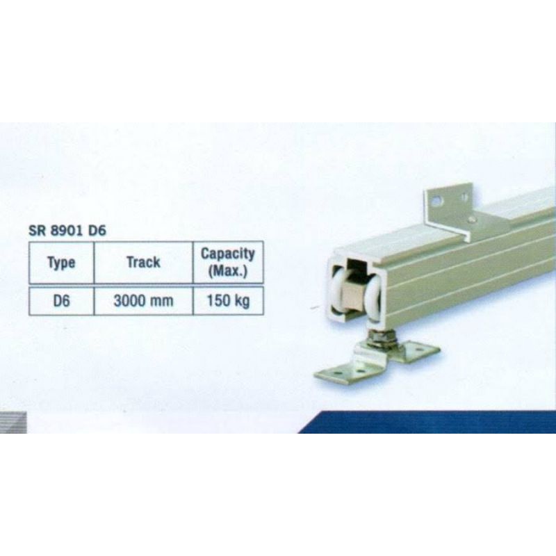 Jual Sliding Rail Dekkson Dekson Single SR 8901 D6 Kayu Rel Roda Pintu ...