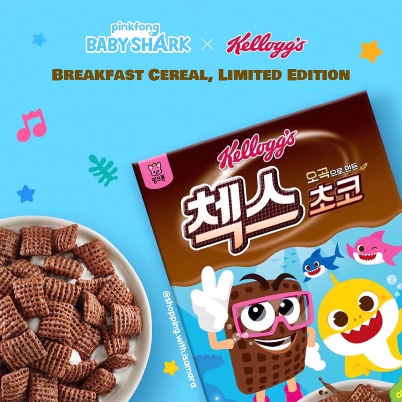 Jual Kellogg's x Pinkfong Baby Shark Breakfast Cereal, Limited Edition ...
