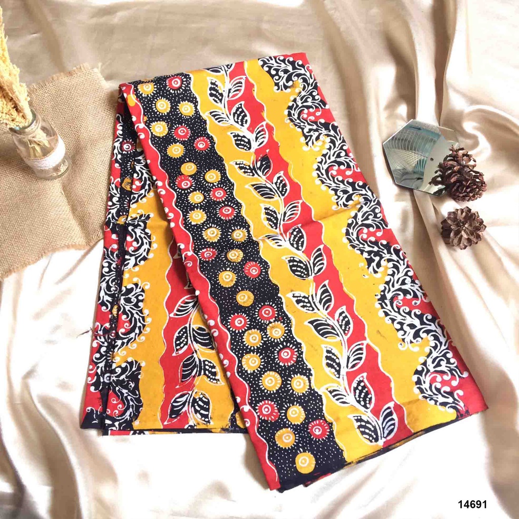 Jual batik tulis asli madura -salur -warna kuning mix merah -terbaru ...