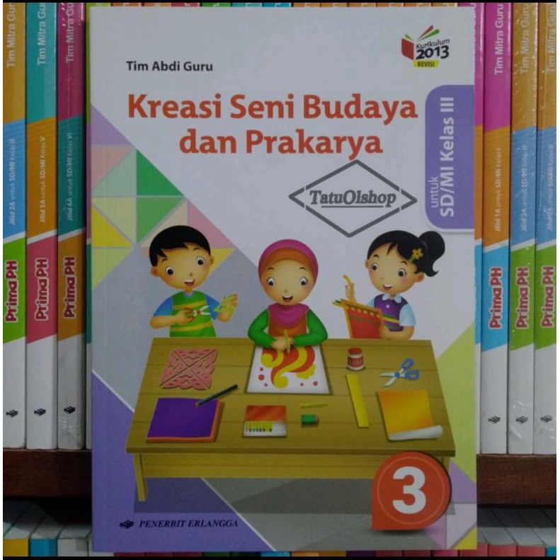 Jual BUKU KREASI SENI BUDAYA DAN PRAKARYA UNTUK SD/MI KELAS 3 | Shopee Indonesia