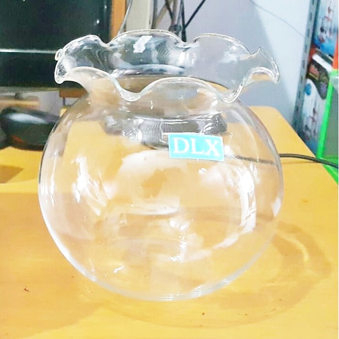Jual Fish Bowl 7 Liter SHELLA Aquarium Bulat 7L Toples Ikan Undian ...